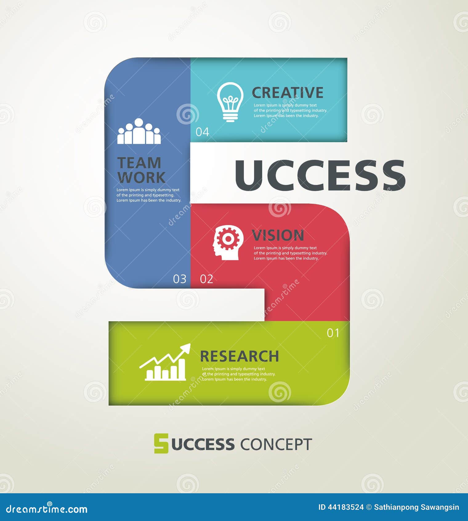 Success concept stock vector. Illustration of elements - 44183524
