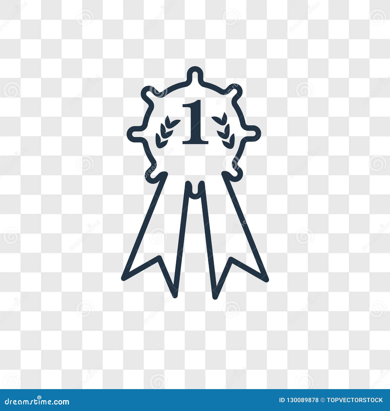 Success Concept Vector Linear Icon Isolated on Transparent Background ...