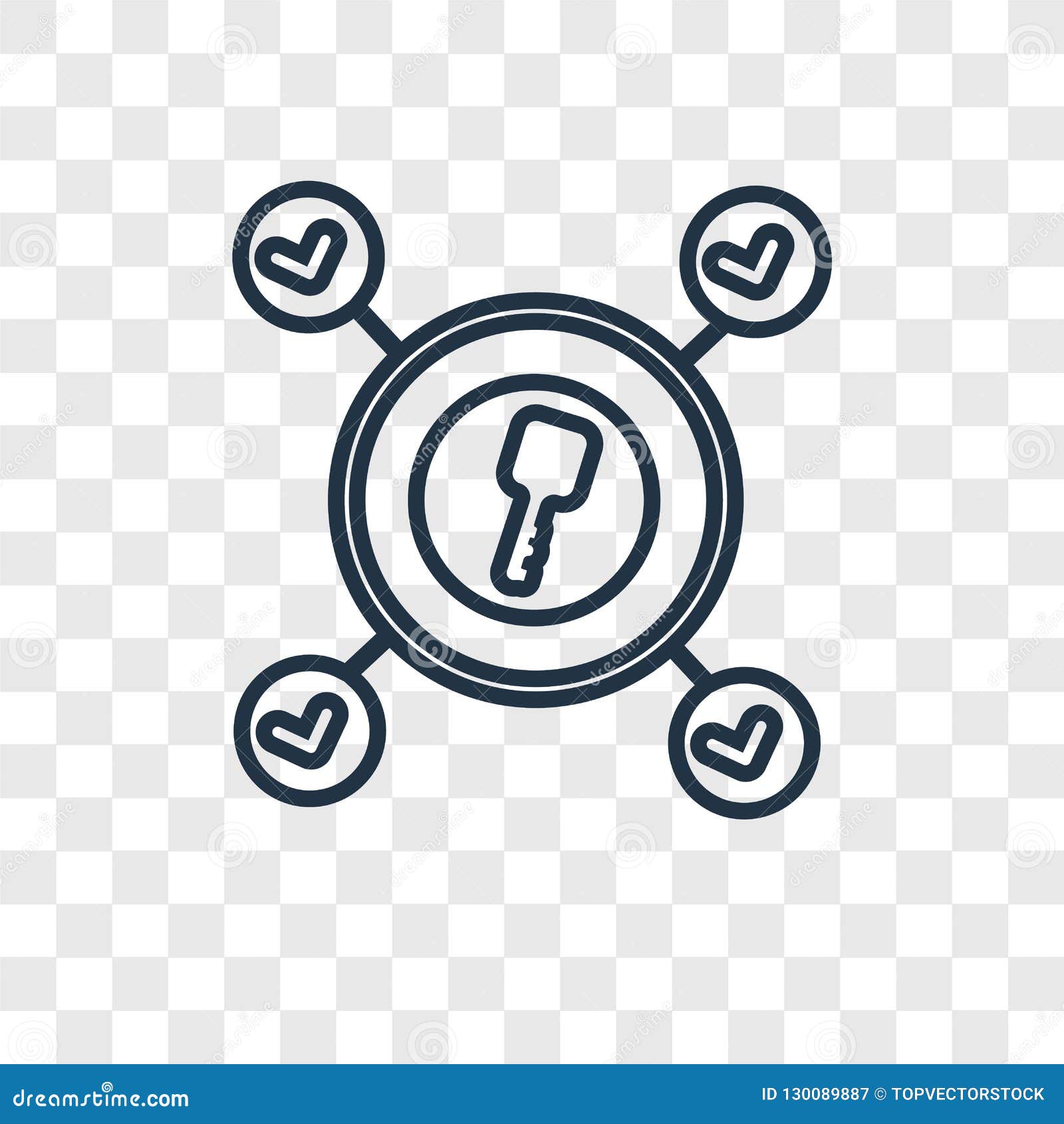 Success Concept Vector Linear Icon Isolated on Transparent Background ...