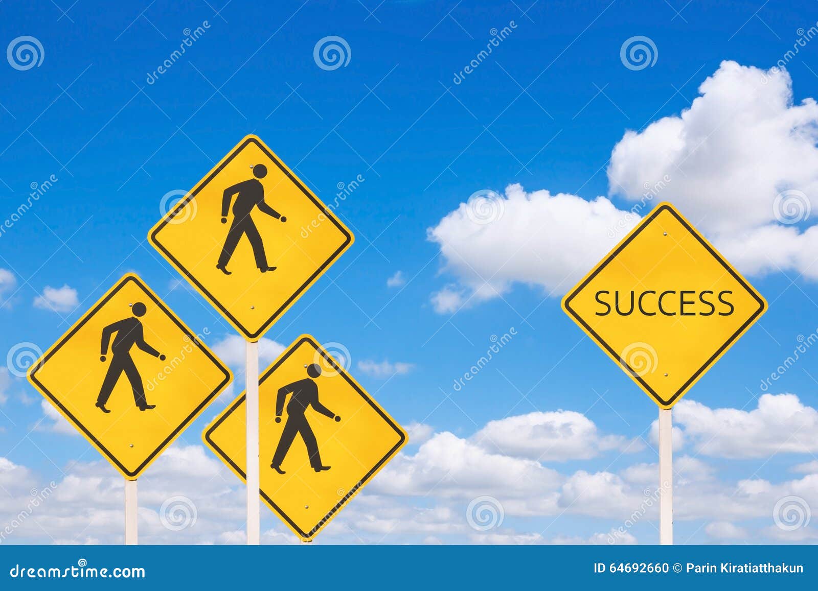 Success creative sign stock photo. Image of concept, signpost - 64692660
