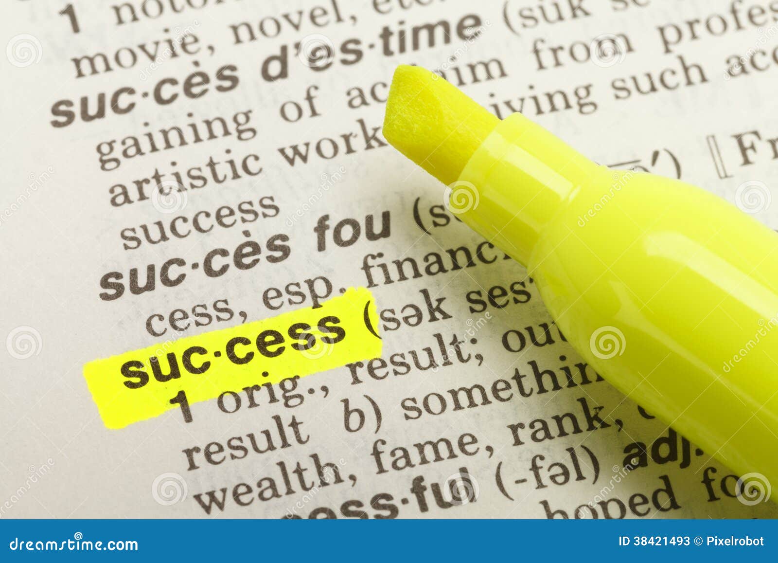 Success Definition stock image. Image of planning, marker - 38421493