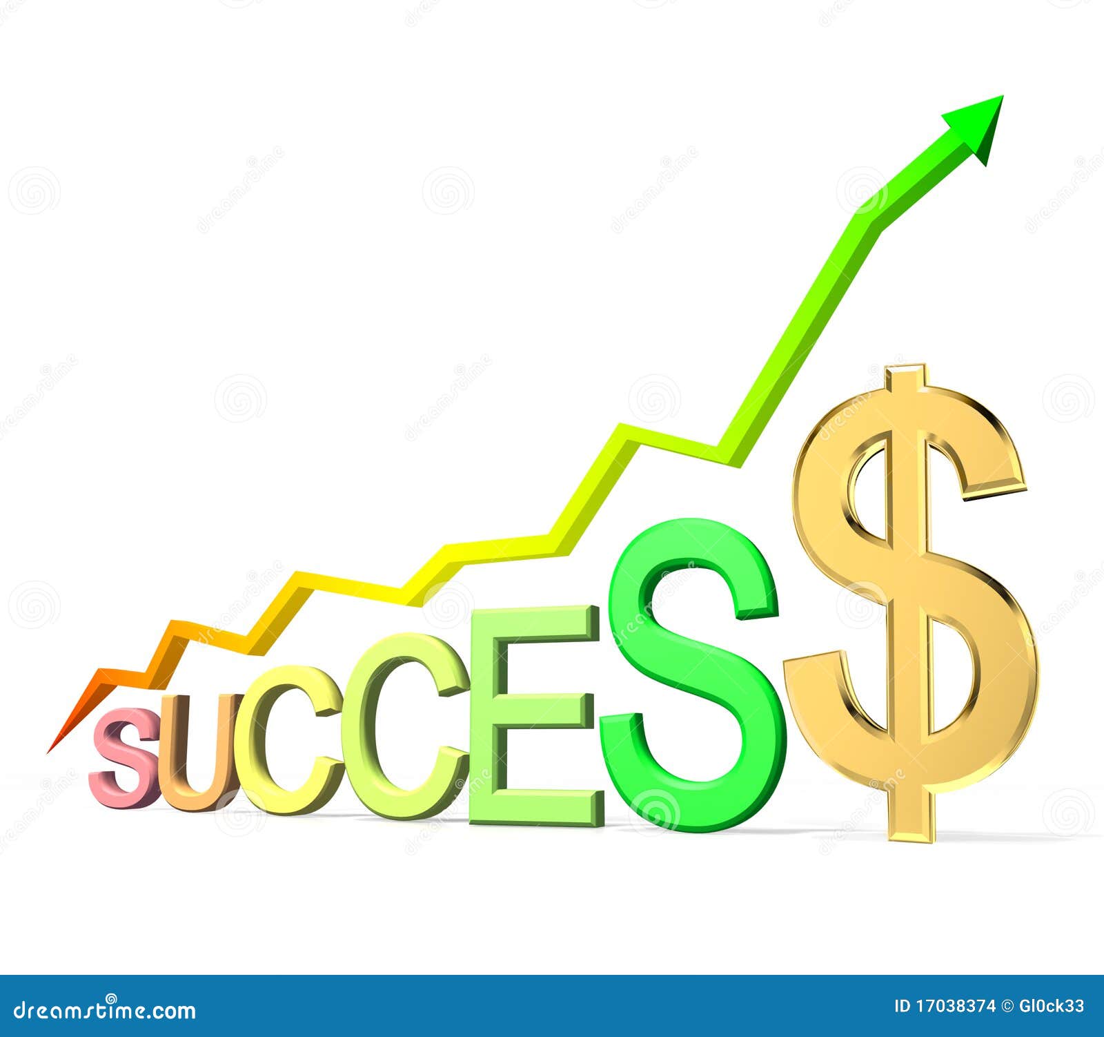 Success diagram stock illustration. Illustration of golden - 17038374