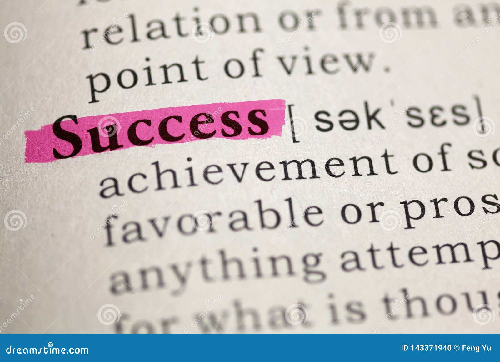 Definition of the Word Success Stock Photo - Image of word, markers ...
