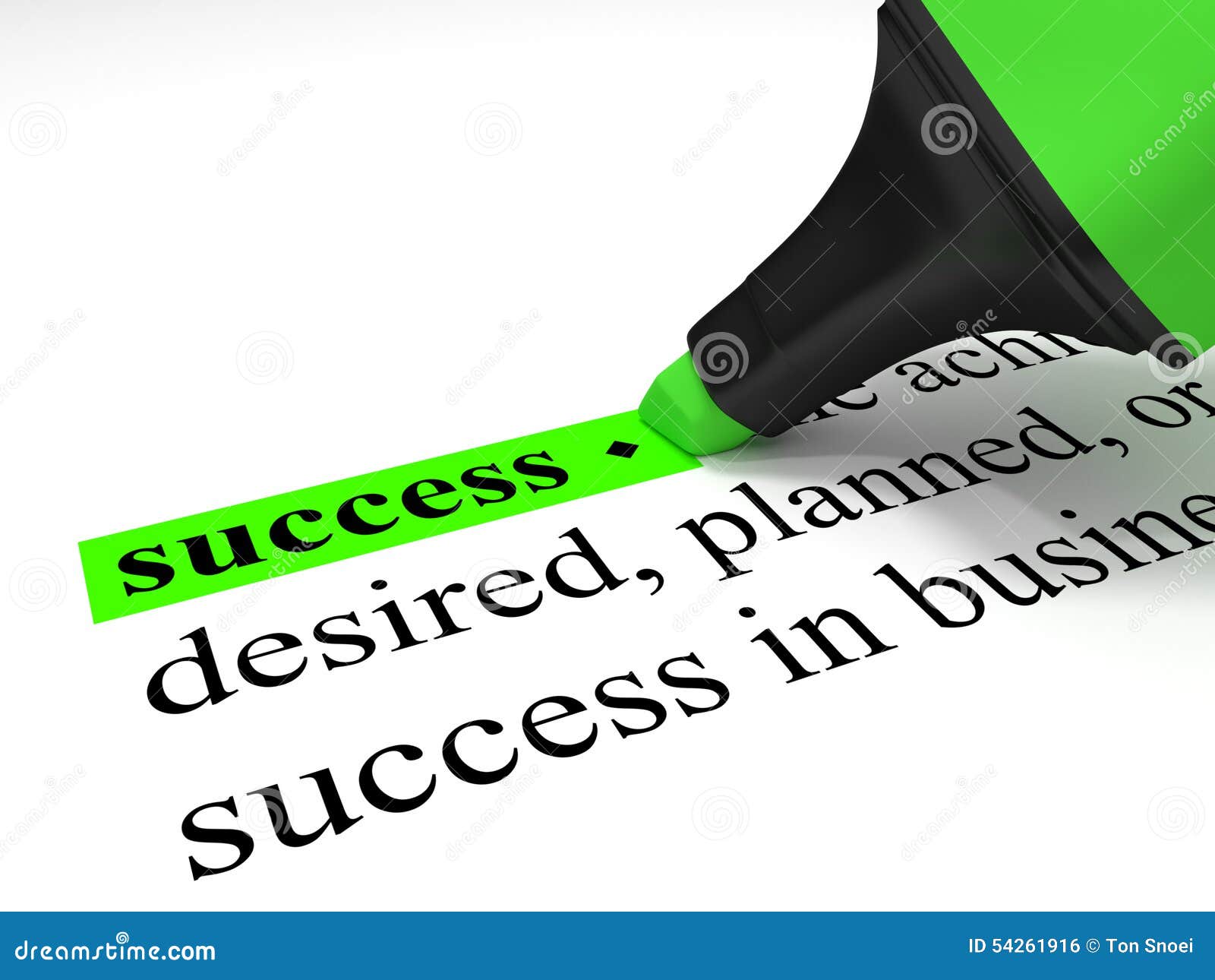 Success stock illustration. Illustration of marked, paper - 54261916