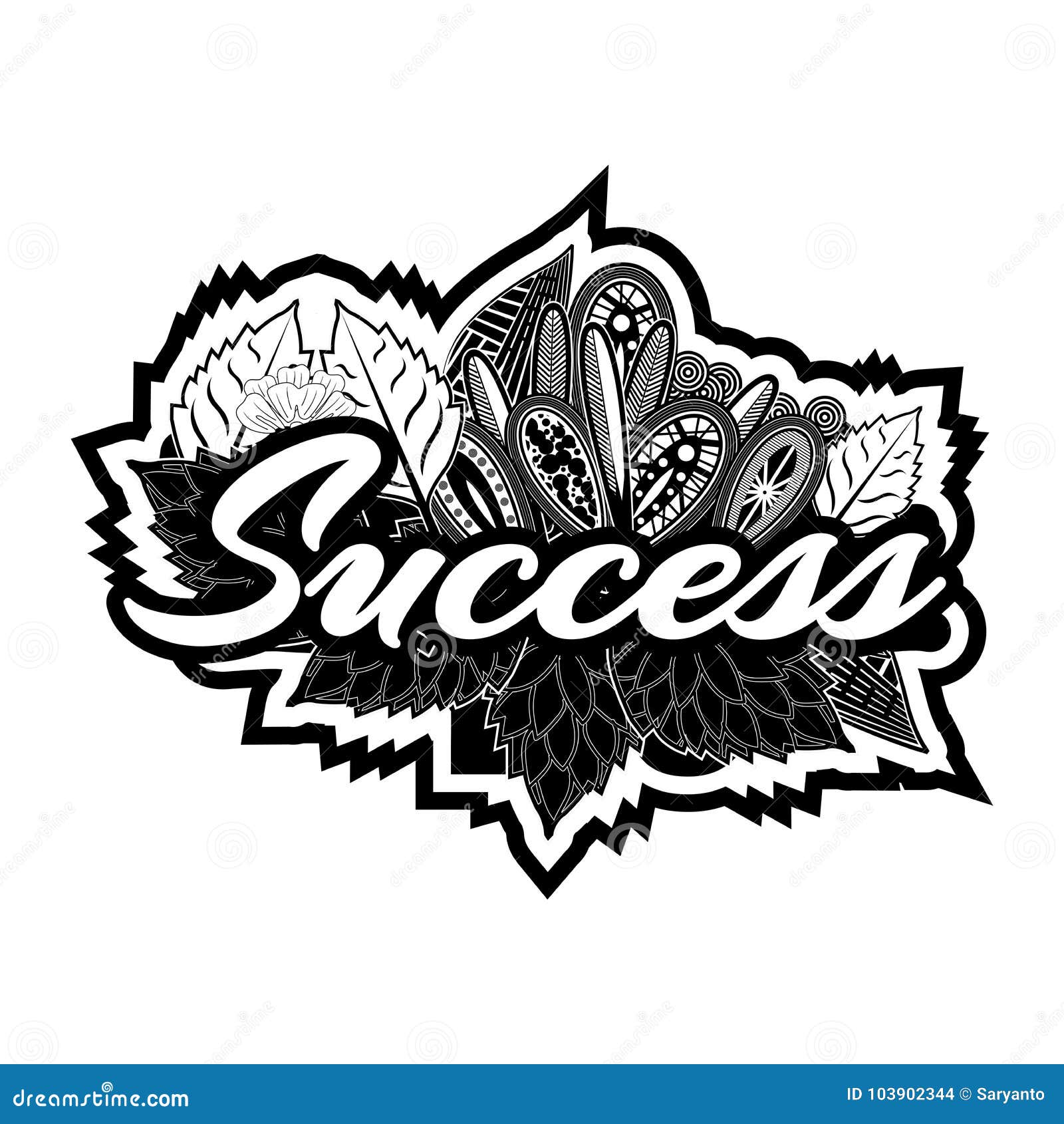 Success Doodles. Vector Illustration On White Background ...
