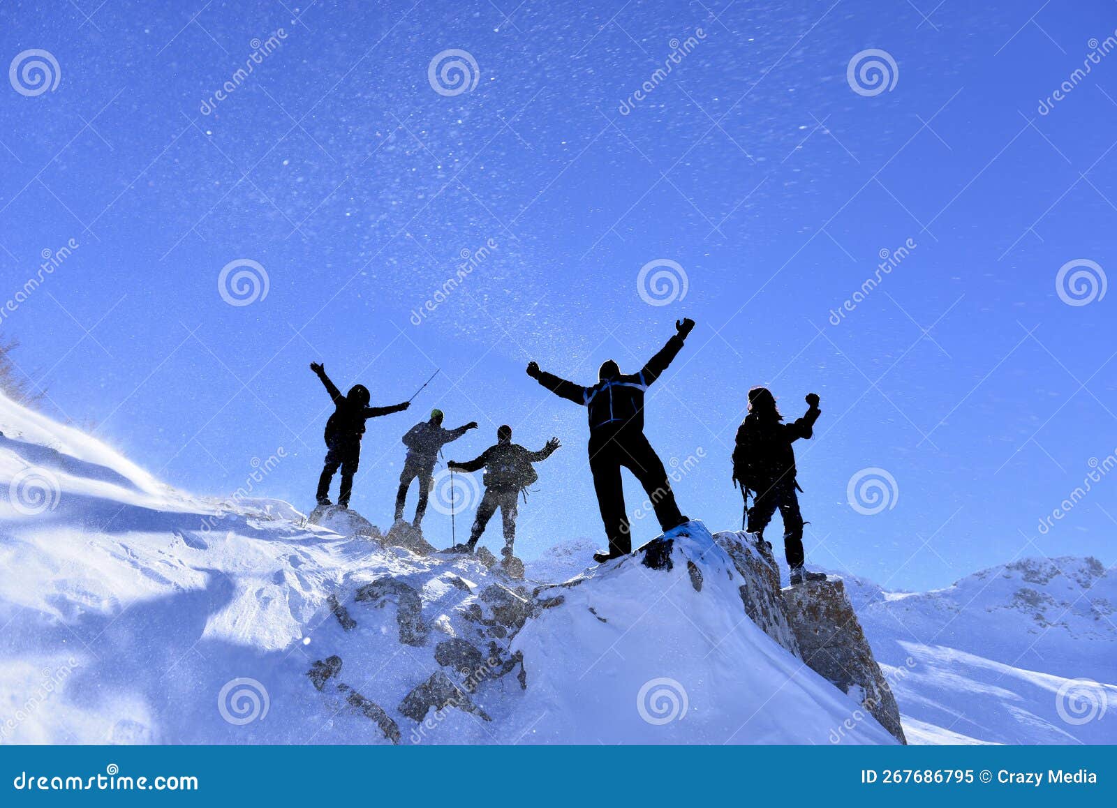 The Success of the Dynamic Group of Mountaineers on the Stormy Summit ...