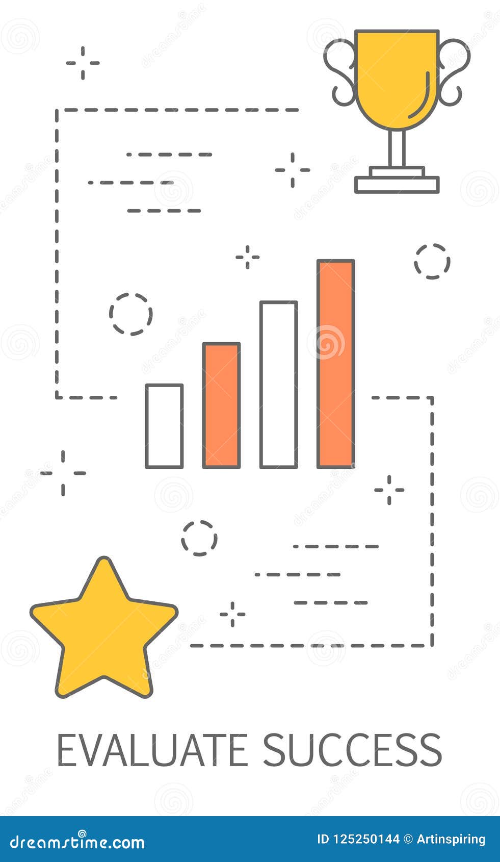 Success Evaluation Concept. Getting Reward or Prize for Achievement ...