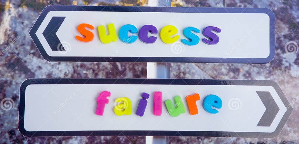 Success or failure. stock photo. Image of rich, competing - 16540610
