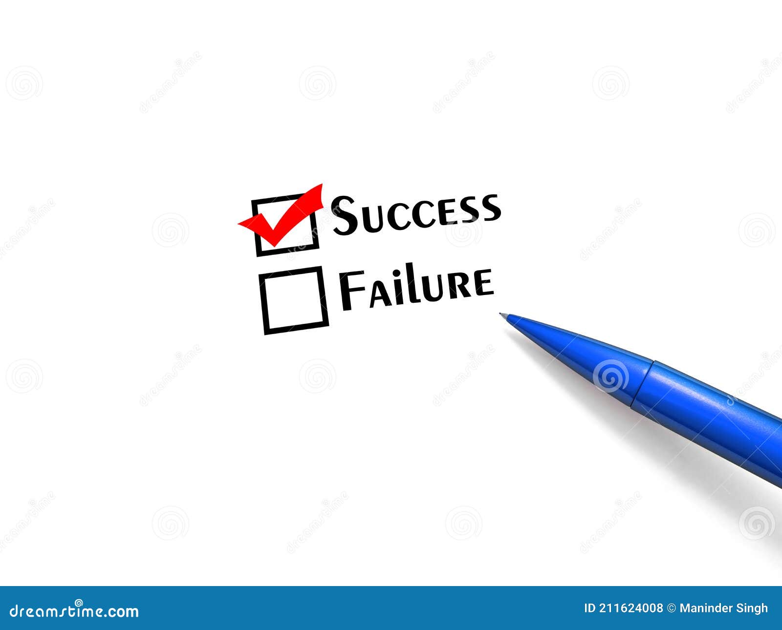 Success or Failure. Concept. Stock Illustration - Illustration of ...