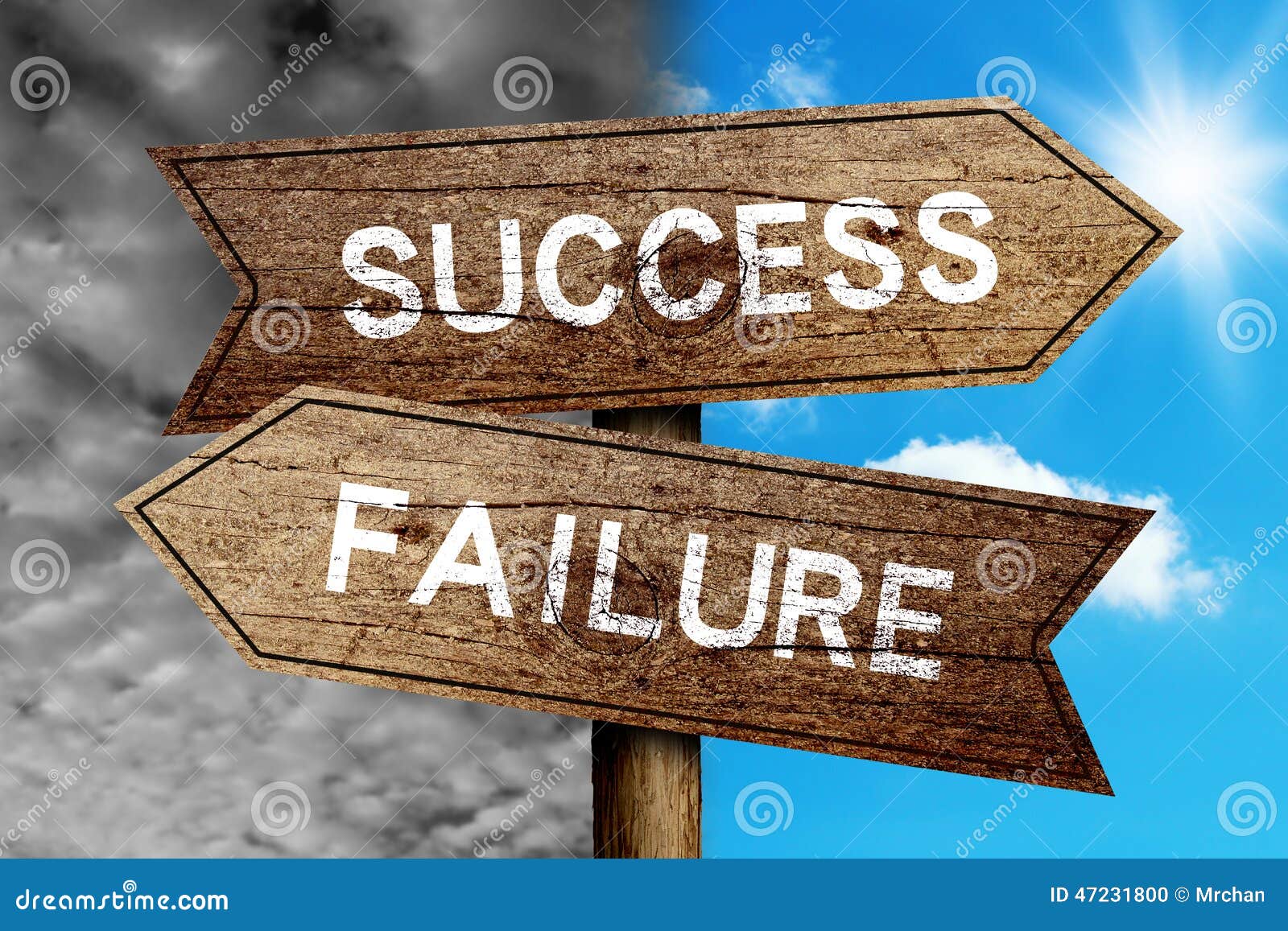 Success or Failure stock photo. Image of desolate, abstract - 47231800