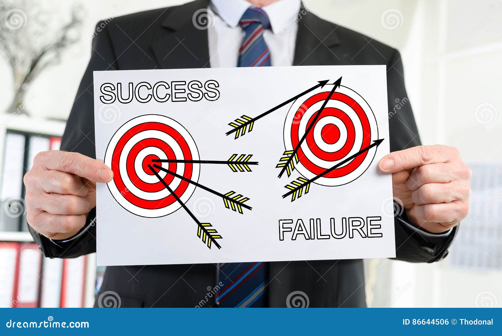 Success and Failure Concept Shown by a Businessman Stock Photo - Image ...