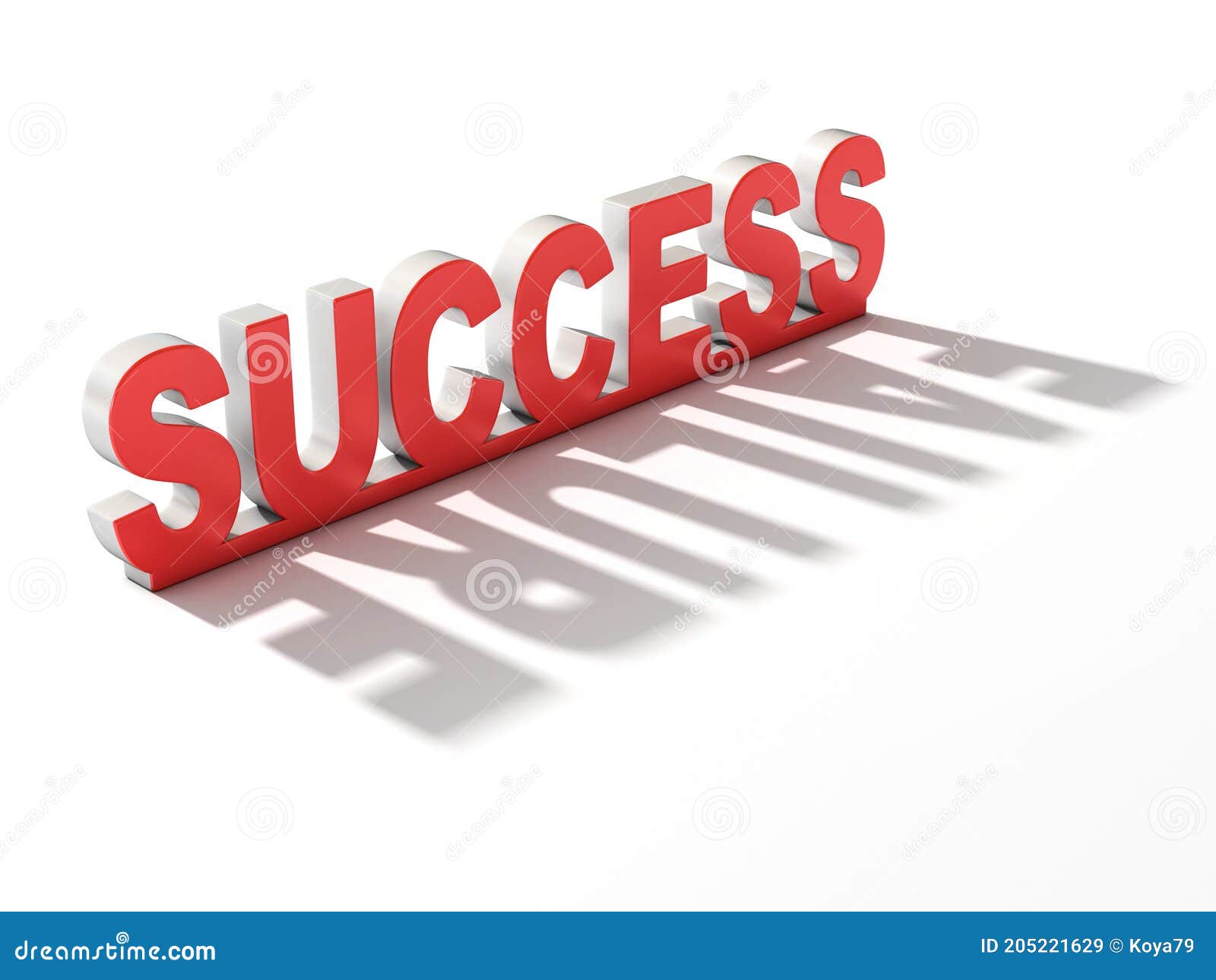 Success or Failure 3d Concept Stock Illustration - Illustration of icon ...