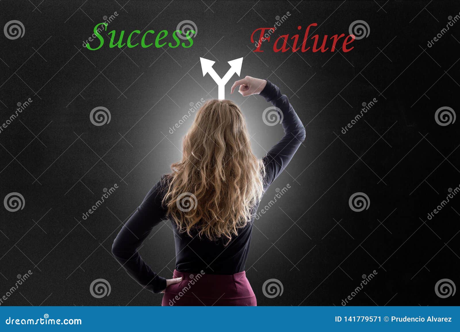 Success or Failure Pathway stock image. Image of path - 141779571