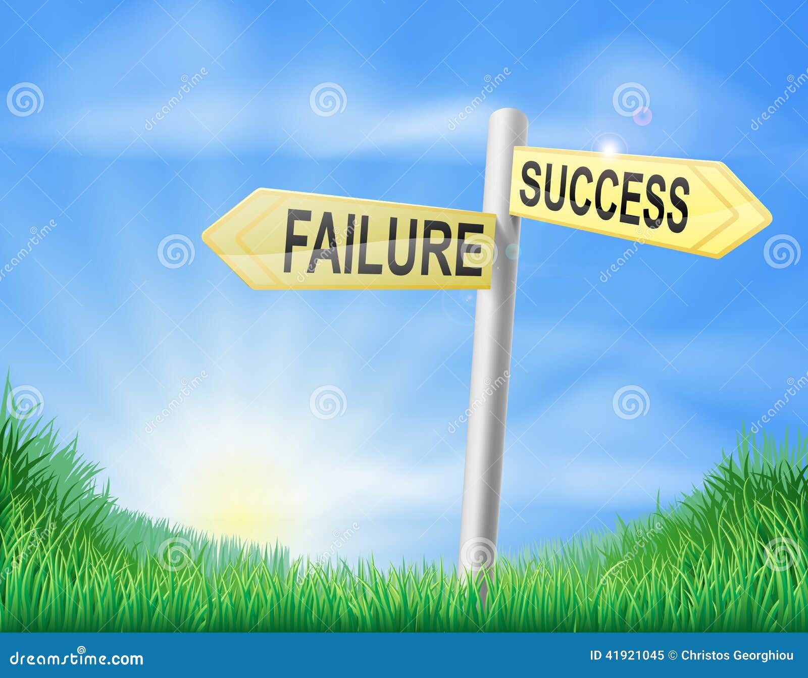 Success or Failure Sign Concept Stock Vector - Illustration of decision ...