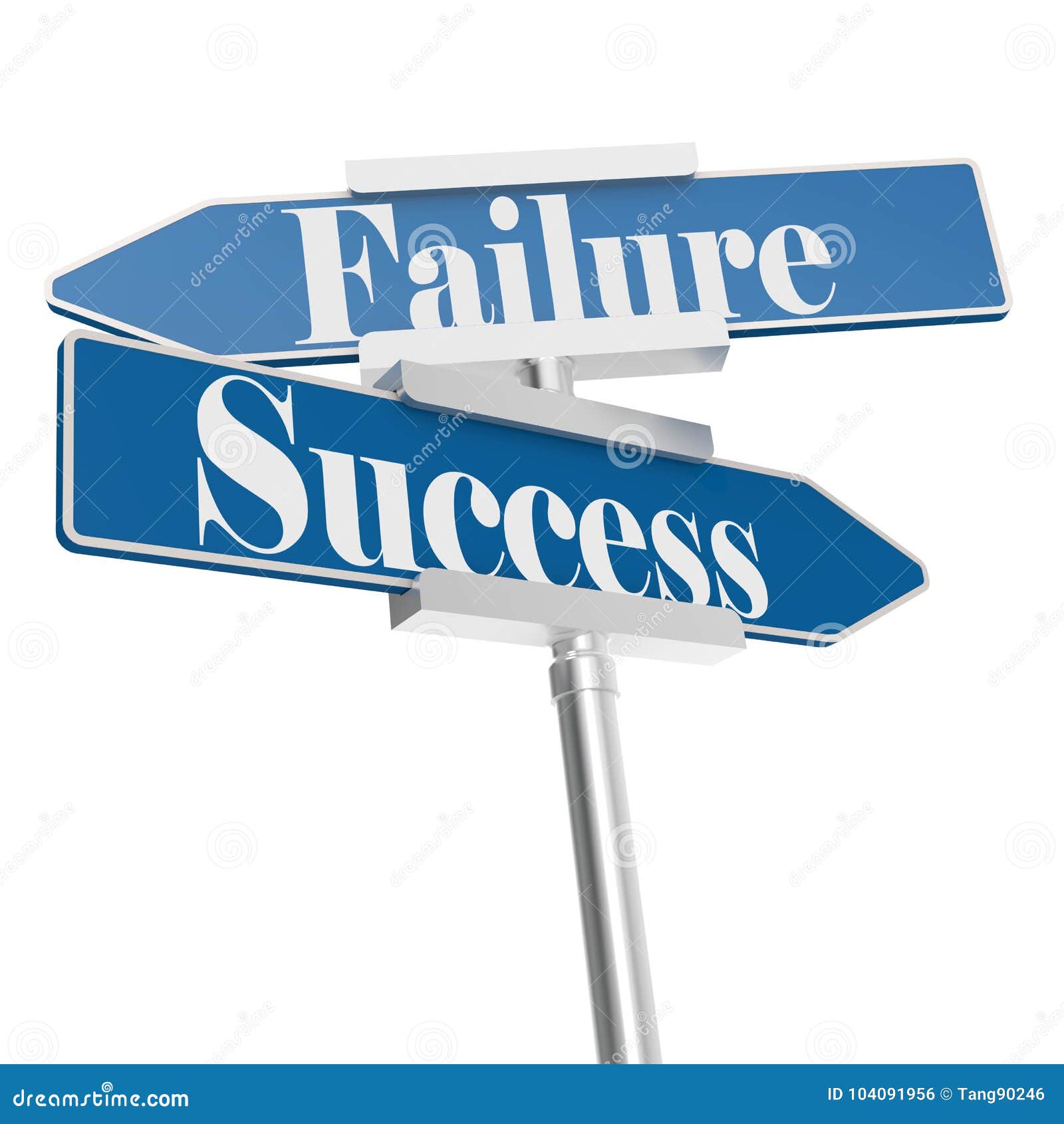 Success or Failure signs stock illustration. Illustration of difficult ...