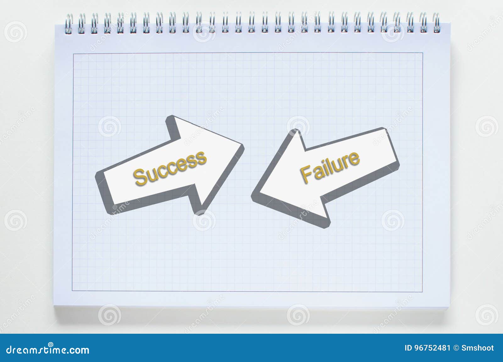 Success or failure stock illustration. Illustration of paper - 96752481