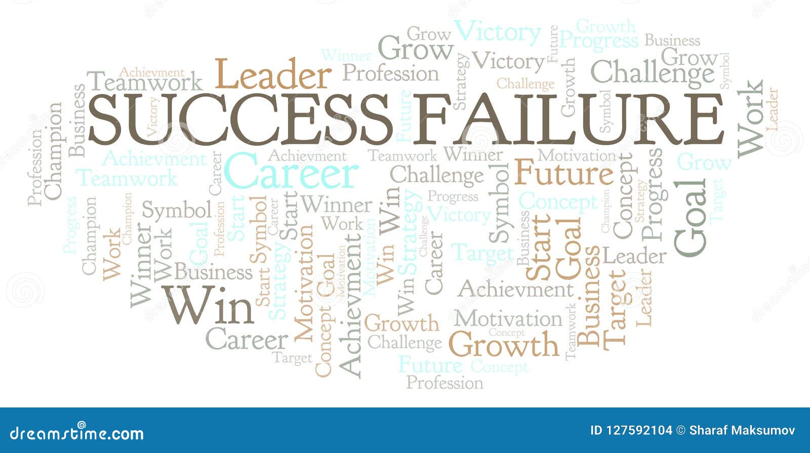 Success Failure Word Cloud. Stock Illustration - Illustration of ...