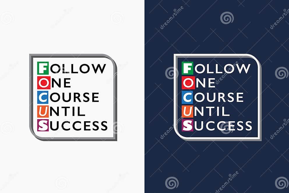 Focus Acronym Typography Suitable for Tshirt Graphic. Stock Vector ...