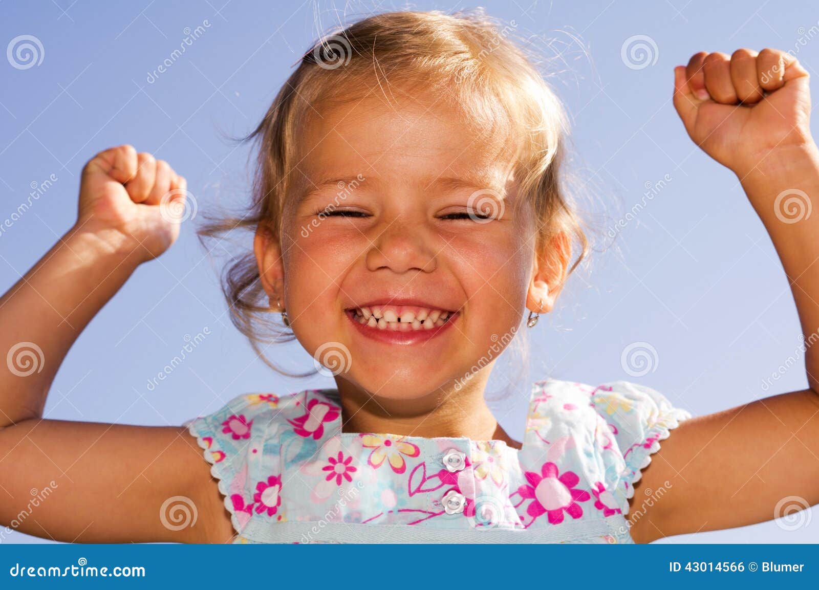 Success girl stock photo. Image of child, little, emotional - 43014566