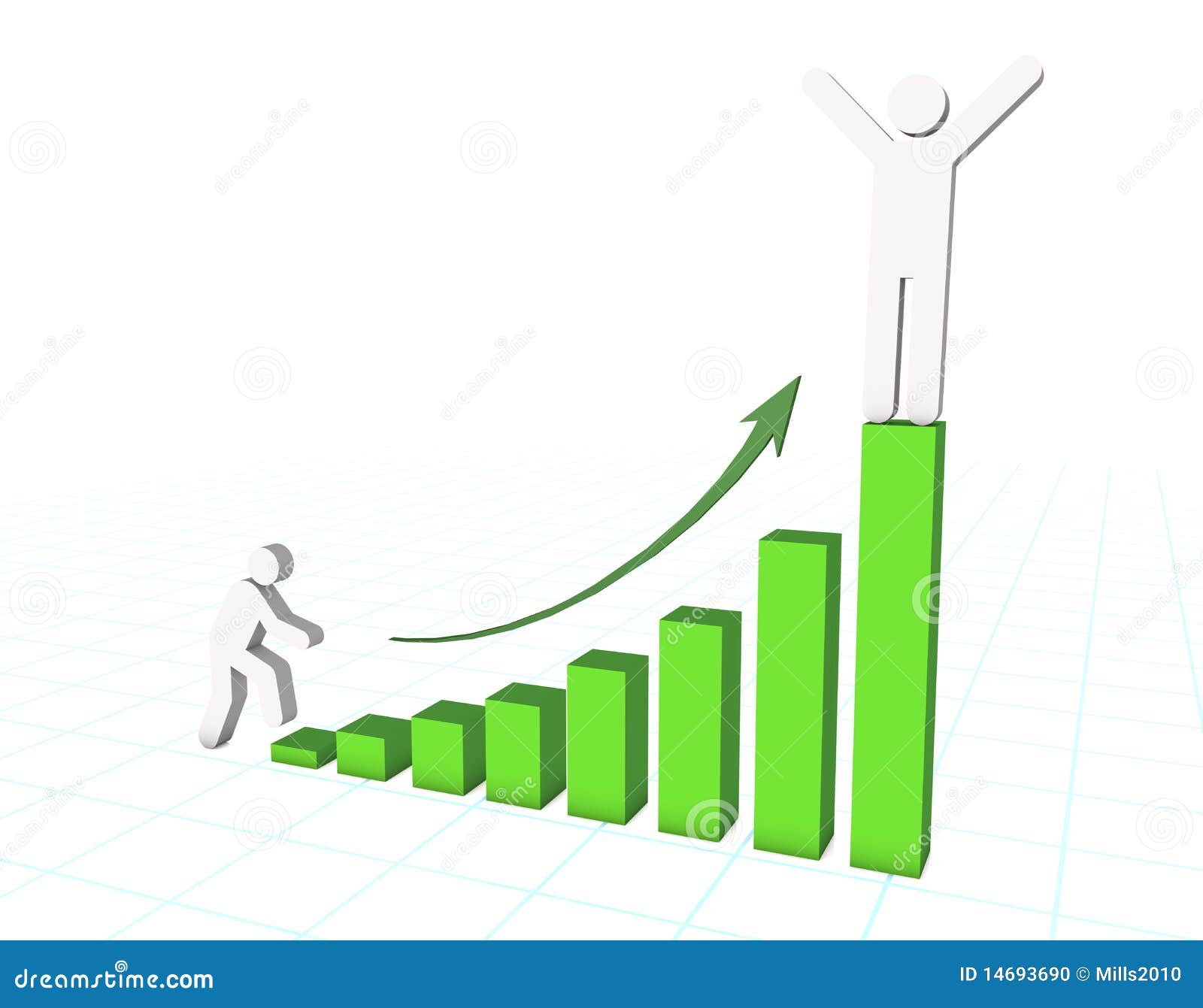 Success graph stock illustration. Illustration of money - 14693690