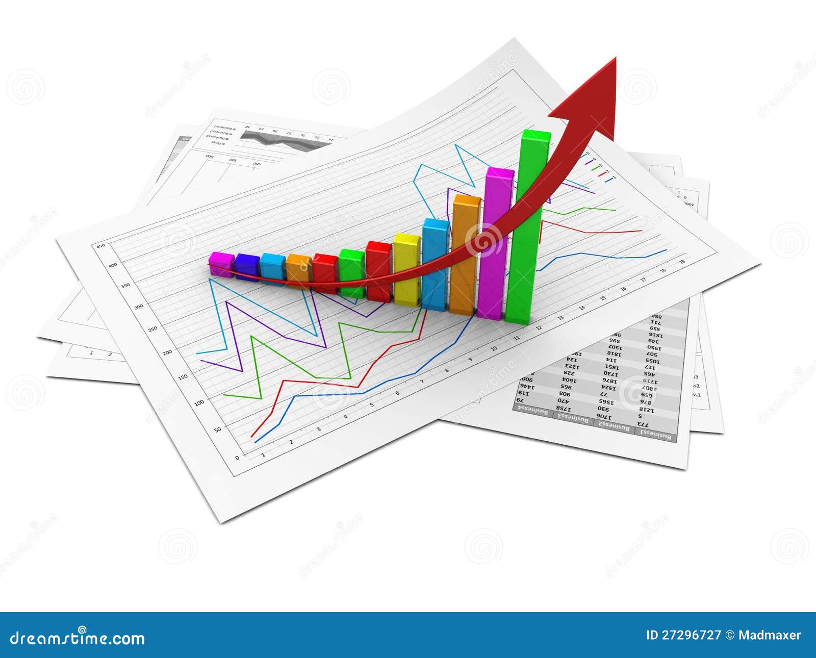 Success graph stock illustration. Illustration of market - 27296727