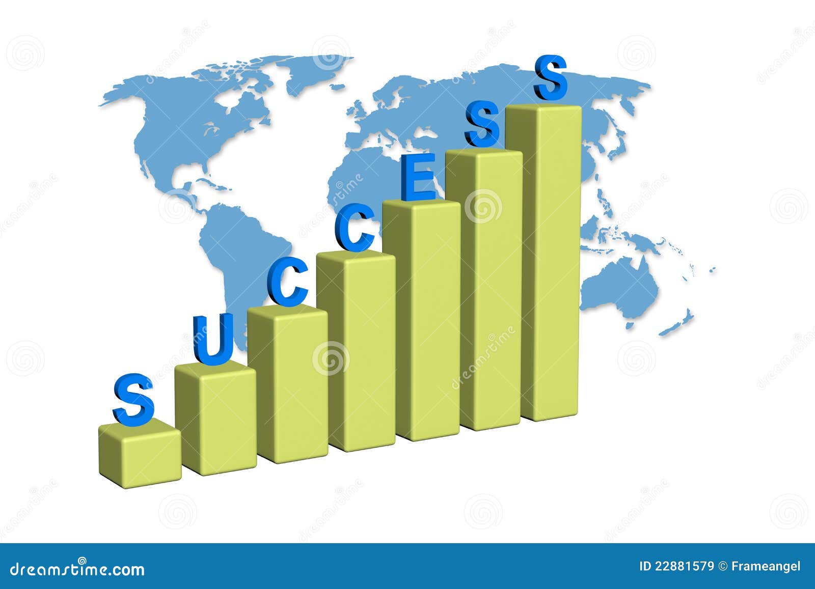 Success graph 3d stock illustration. Illustration of ascent - 22881579