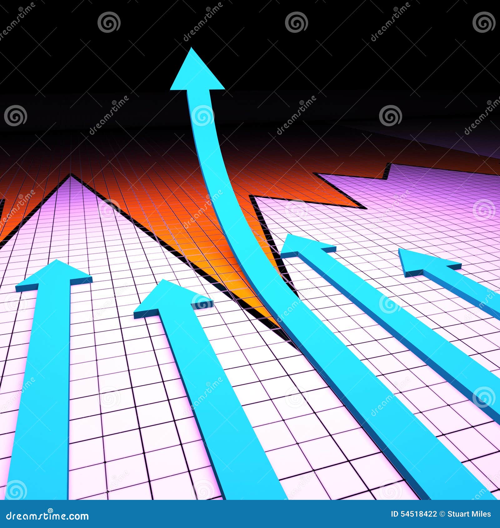 Success Graph Means Progress Report and Analysis Stock Illustration ...