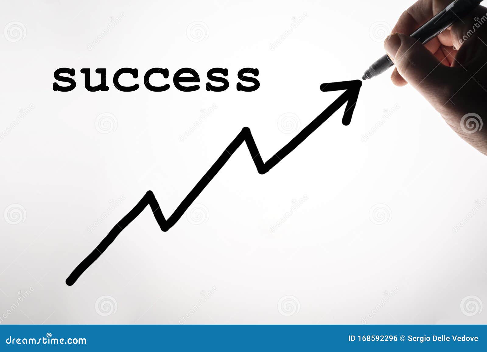 Success graph stock photo. Image of data, board, information - 168592296