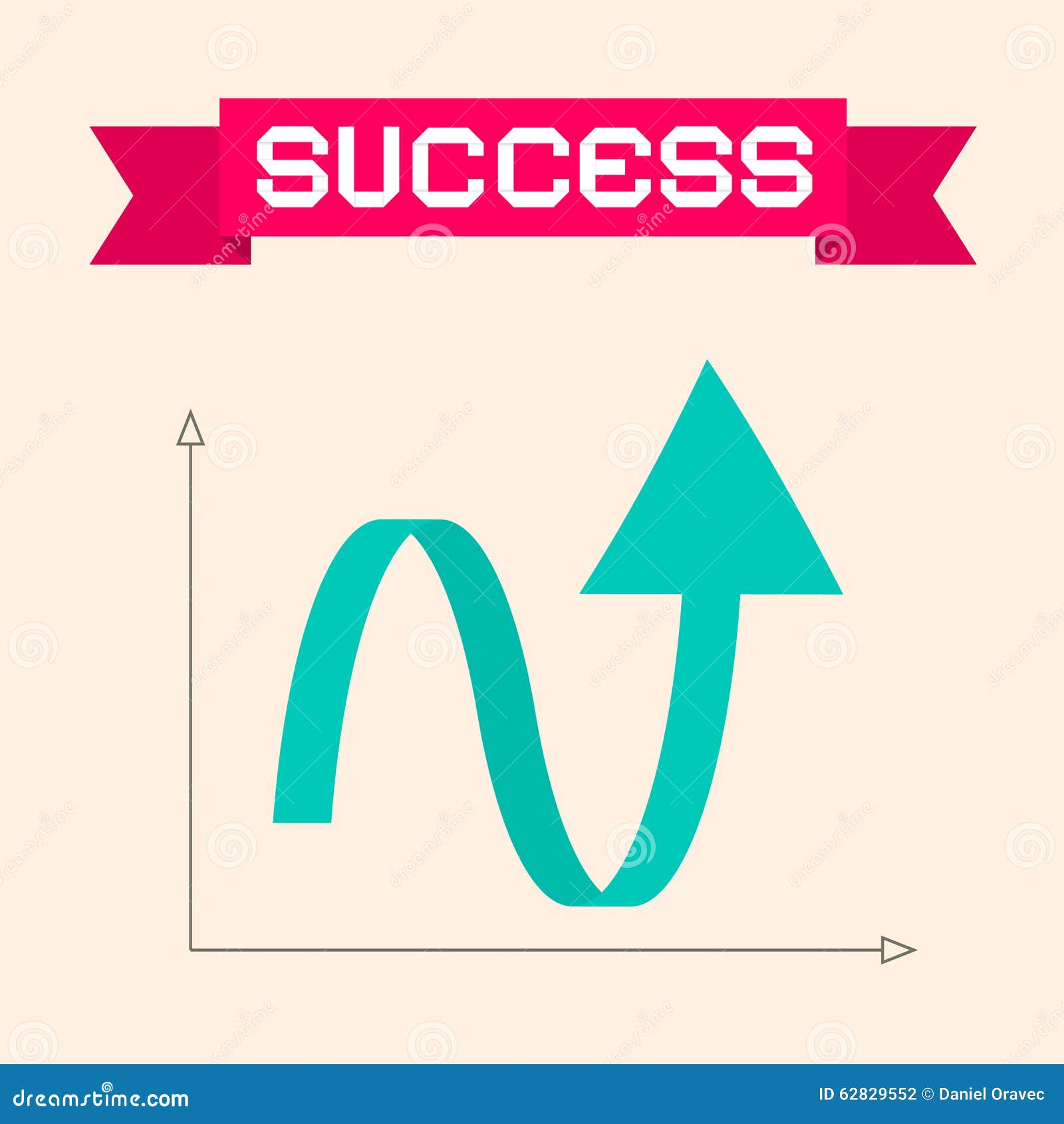 Success Graph Vector Illustration Stock Vector - Illustration of ...