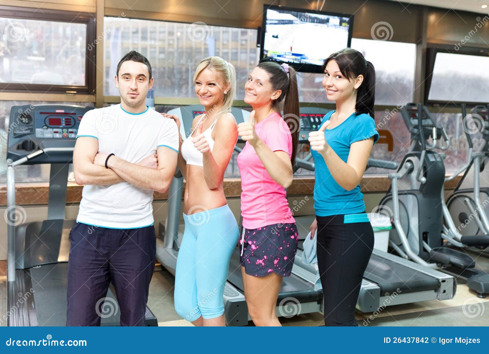 Success gym team stock photo. Image of sport, aerobics - 26437842