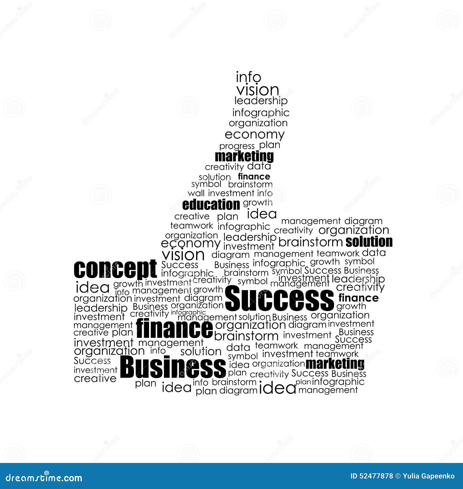Success Hand Sign Vector Illustration Stock Vector - Illustration of ...
