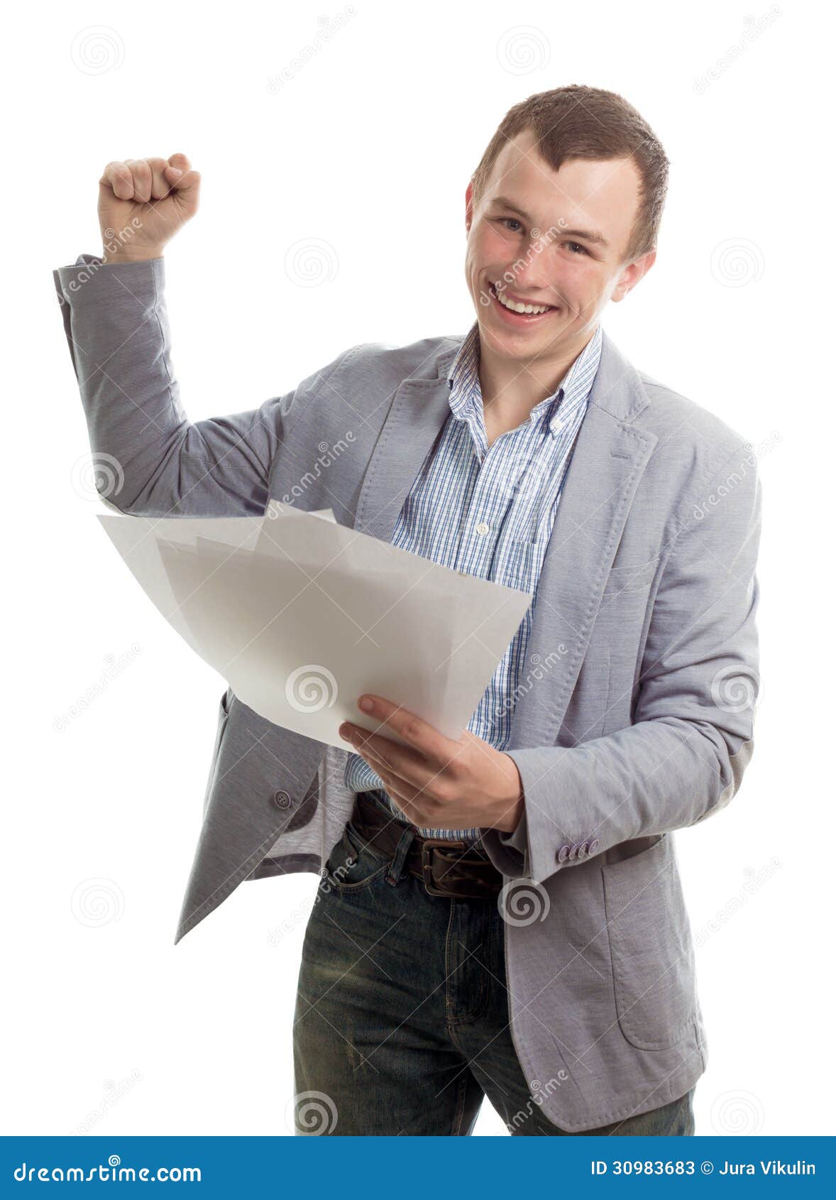 Success stock image. Image of isolated, excitement, cheerful - 30983683