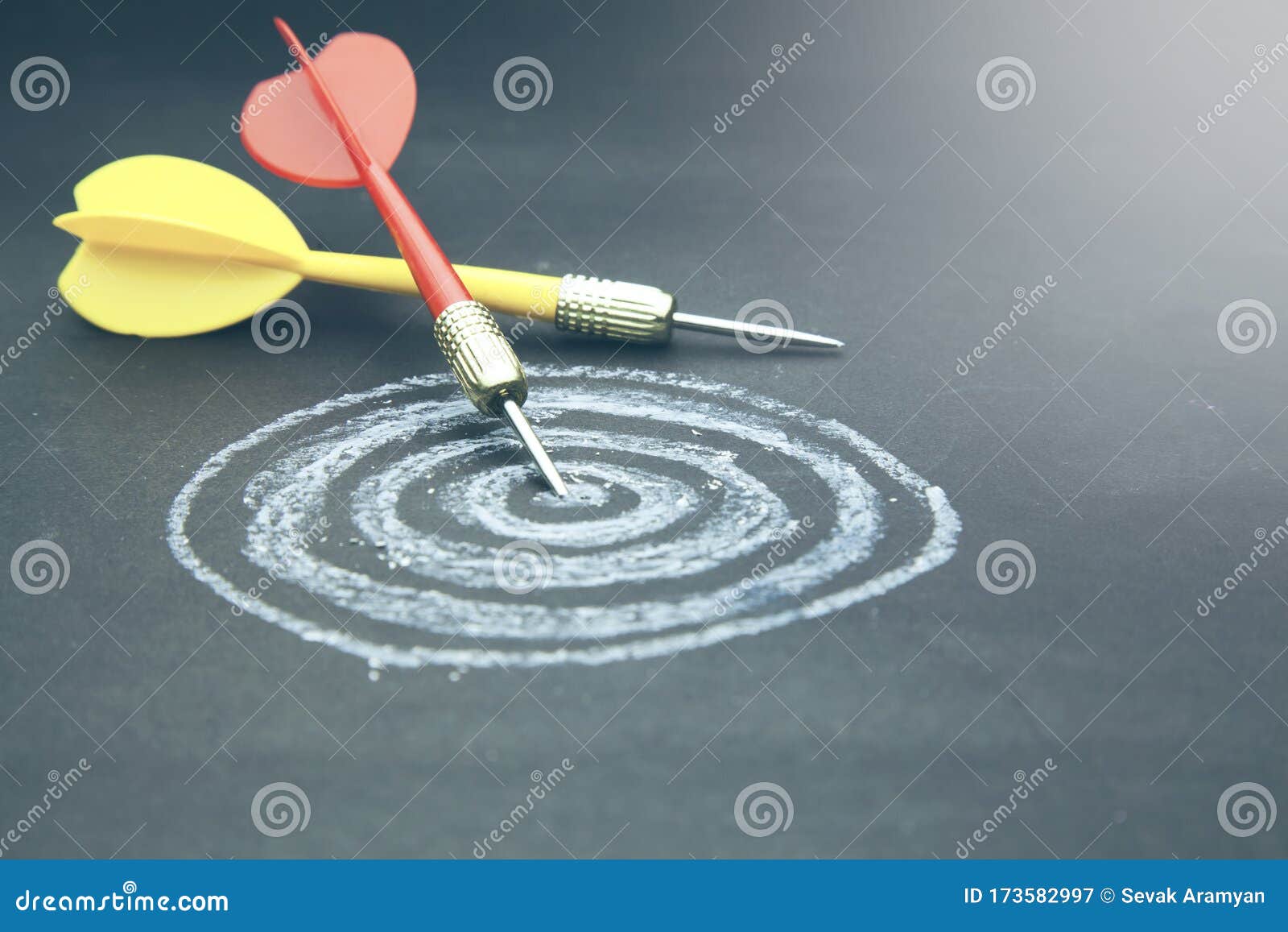 Success Hitting Target, Aim Goal Achievement Concept Stock Image ...