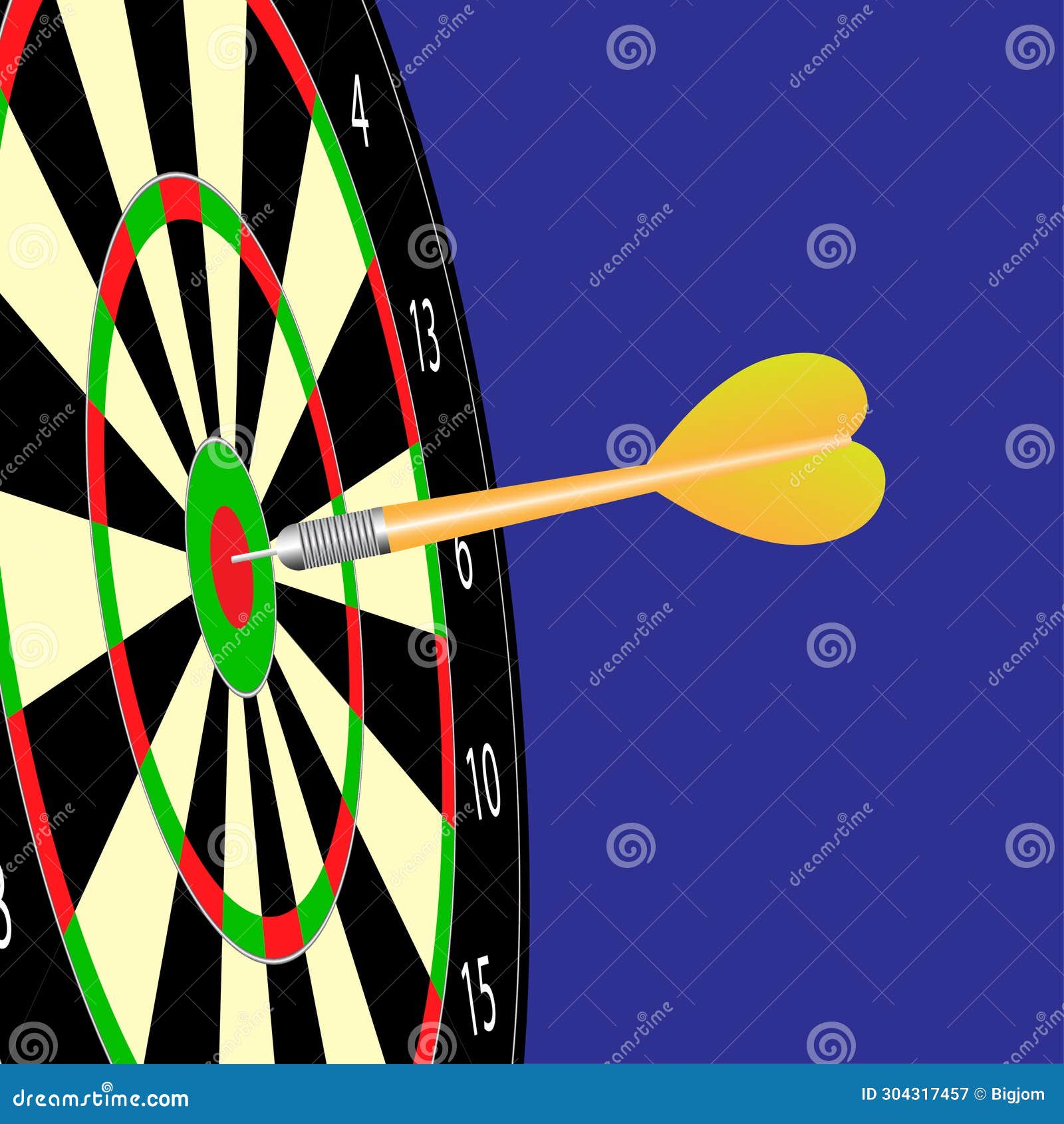Success Hitting Target Goal Achievement Concept Darts Arrows In The