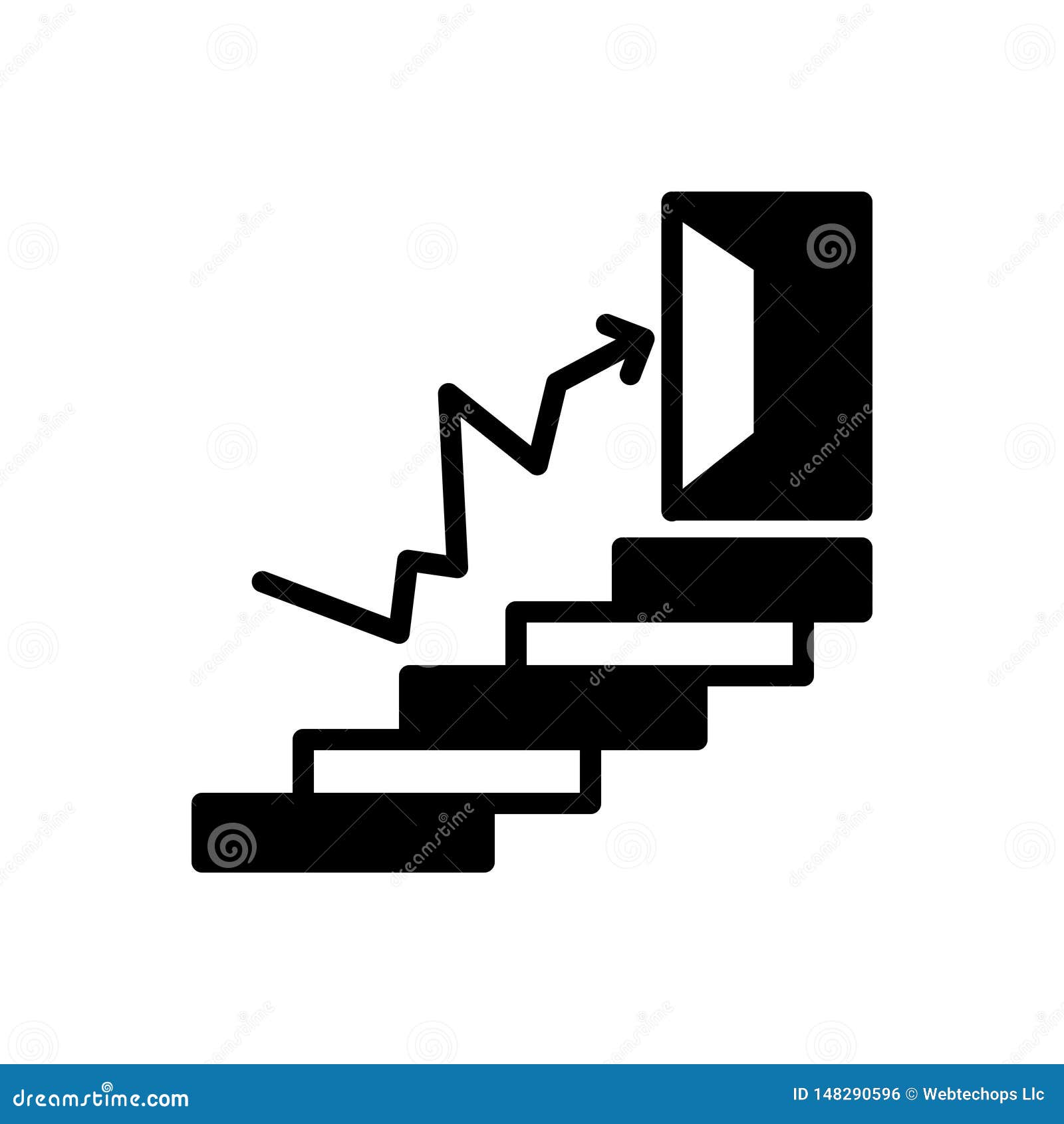 Black Solid Icon for Success, Accomplishment and Prosperity Stock ...