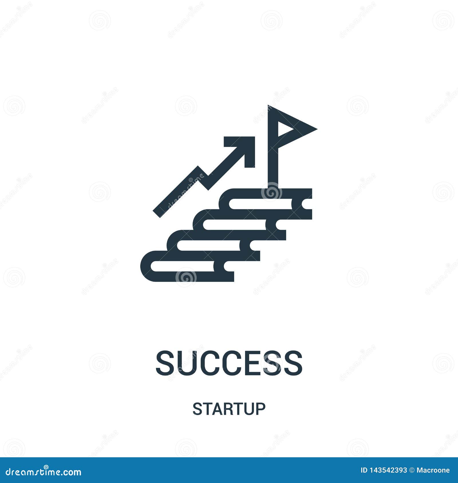 Success Icon Vector from Startup Collection. Thin Line Success Outline ...