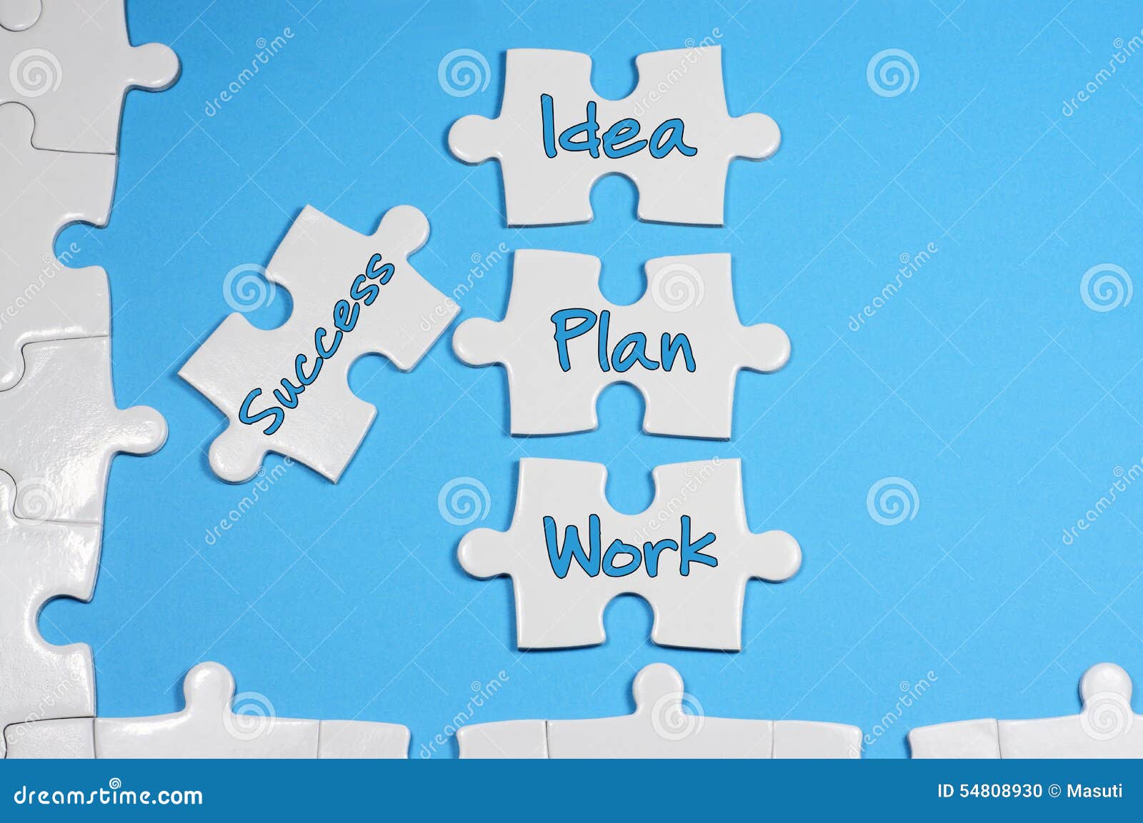 Success, Idea, Plan, Work Text - Business Concept Stock Photo - Image ...