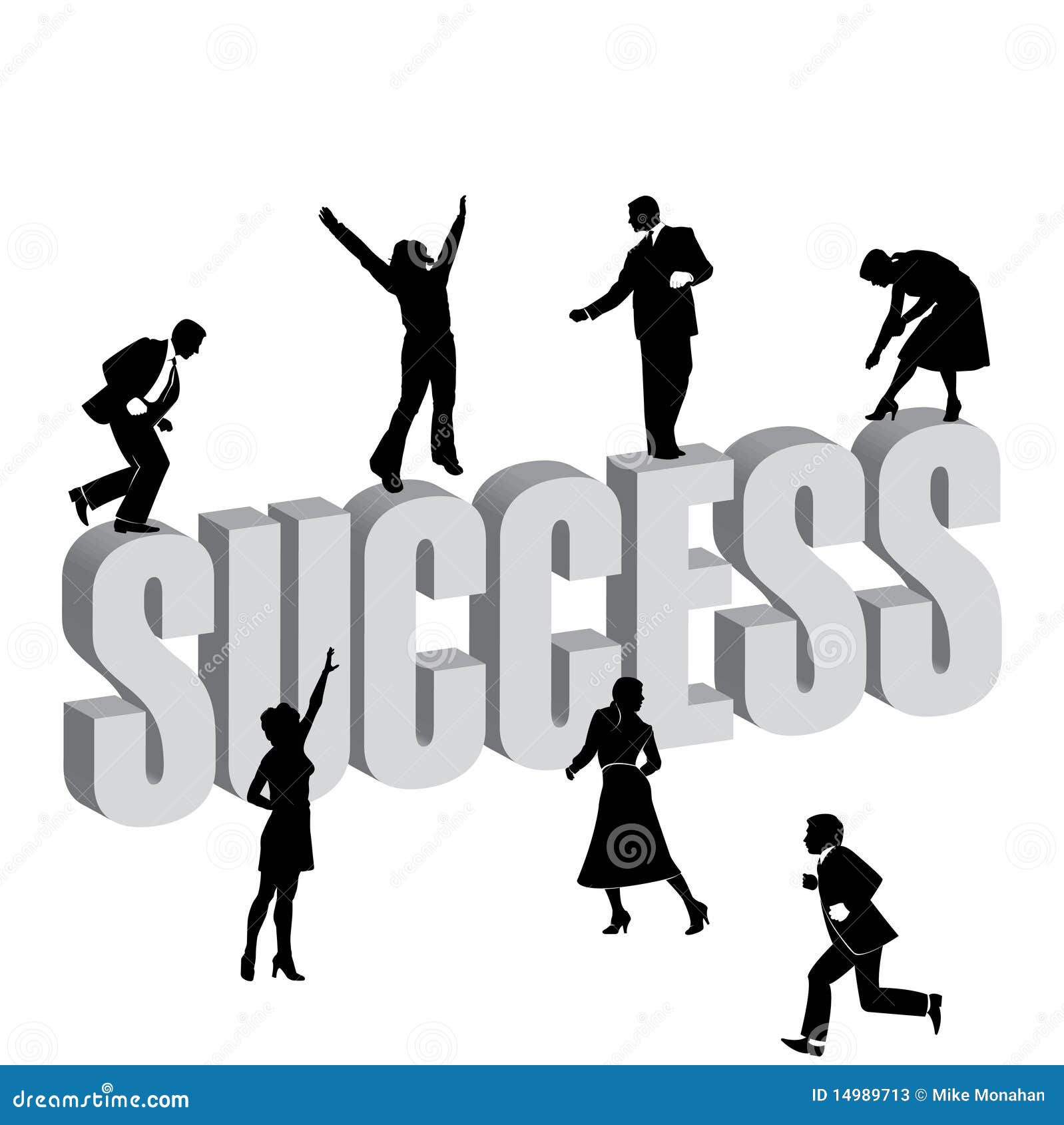 Success illustration stock vector. Illustration of white - 14989713