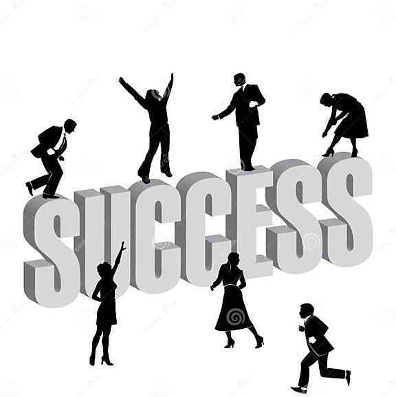 Success illustration stock vector. Illustration of white - 14989713