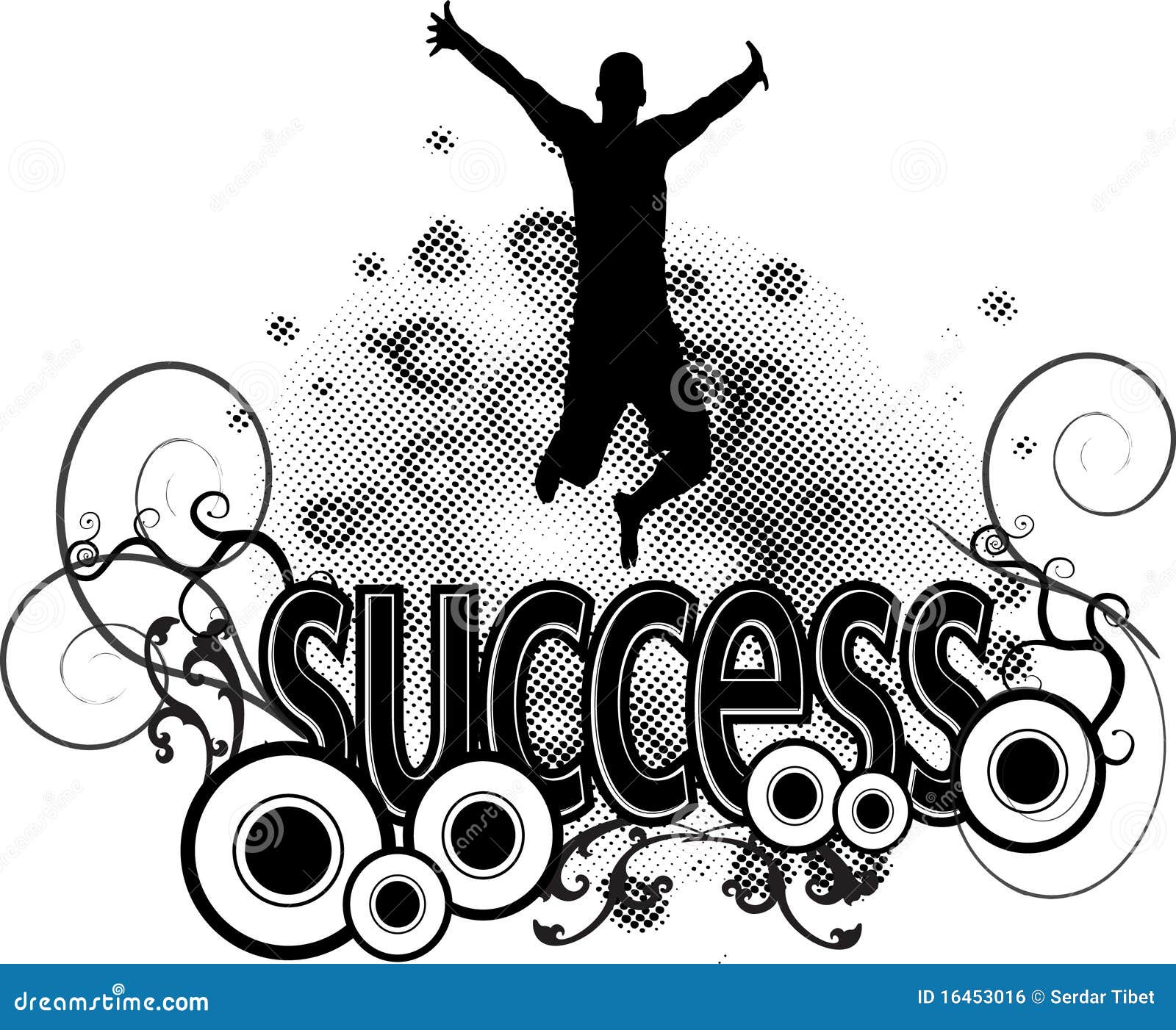 Success illustration stock vector. Illustration of matrix - 16453016