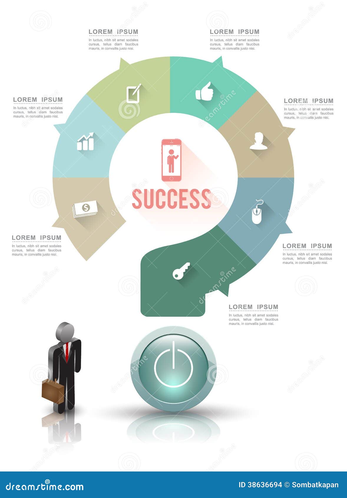 Success illustration stock vector. Illustration of infographic - 38636694