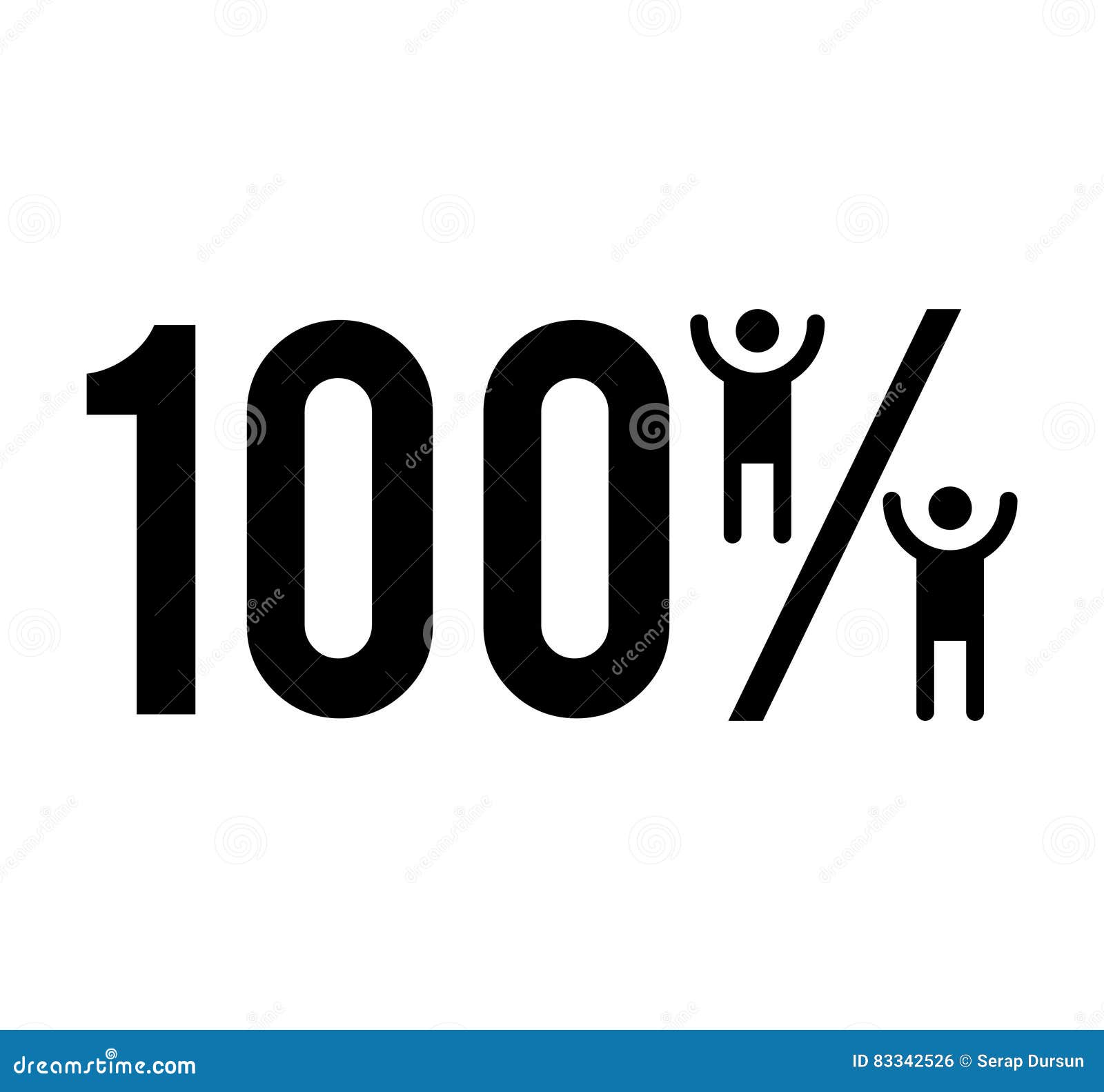 100 Success Illustration stock vector. Illustration of loader - 83342526