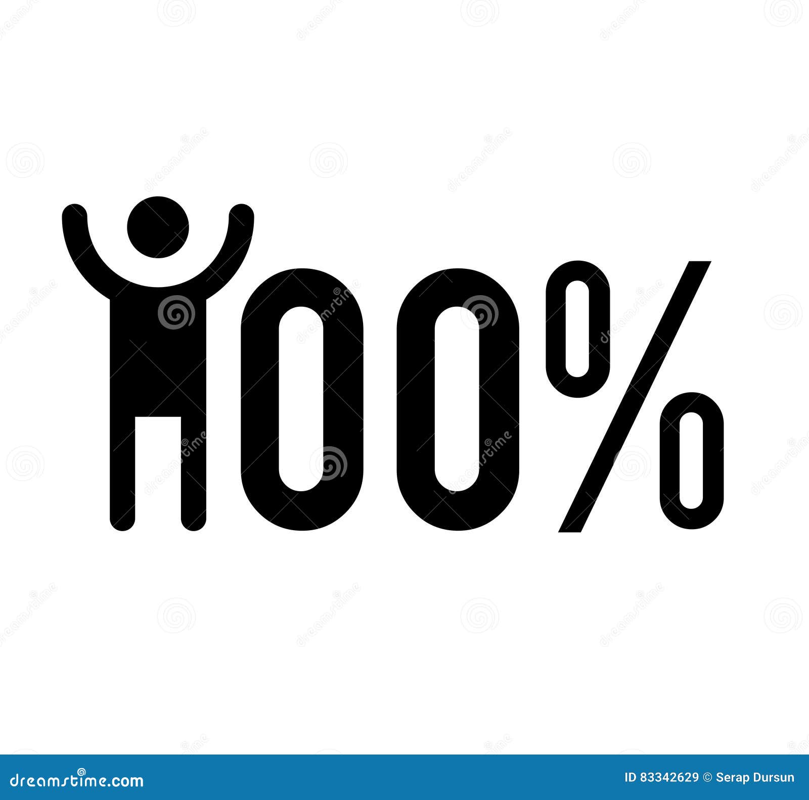 100 Success Illustration stock vector. Illustration of preloader - 83342629