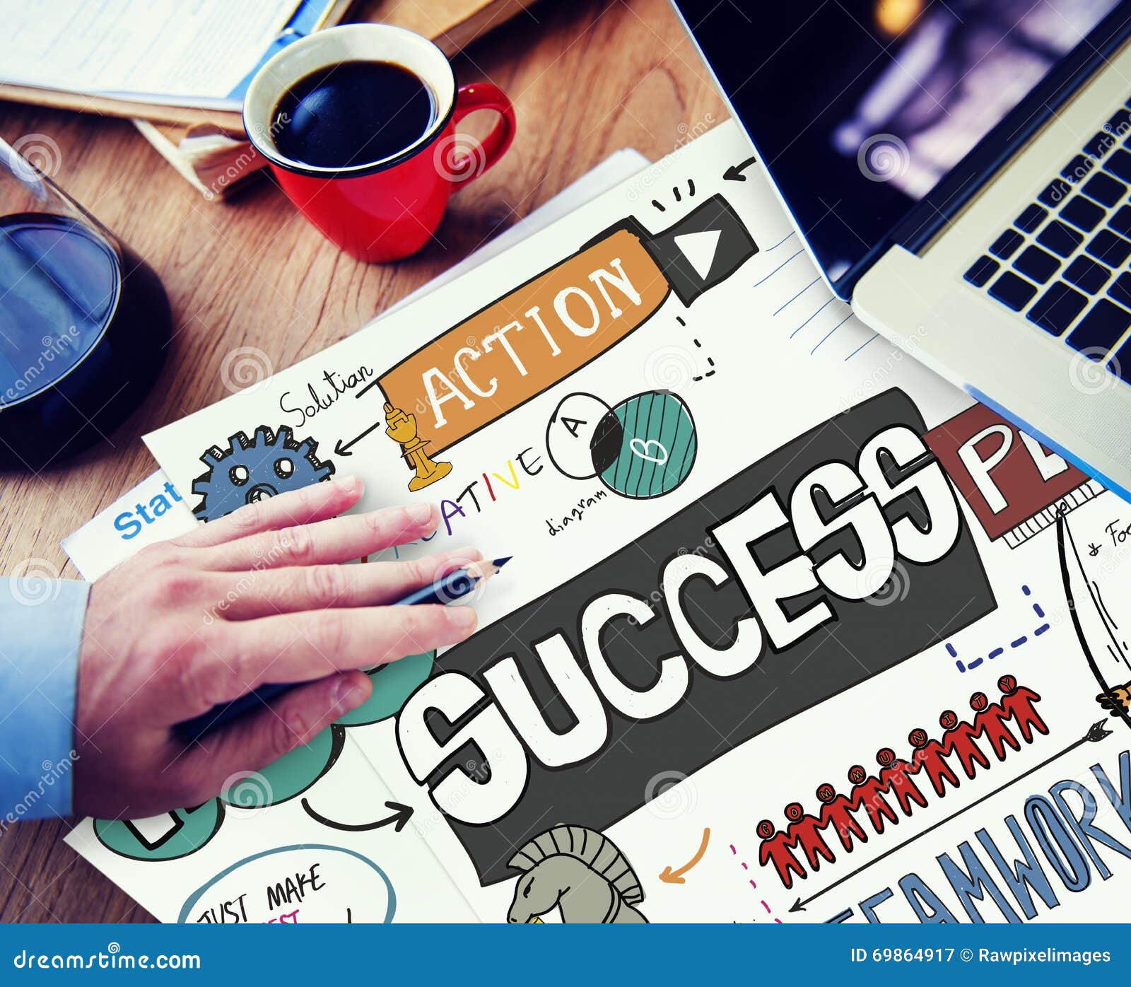 Success Improvement Achievement Goal Aim Concept Stock Image - Image of ...