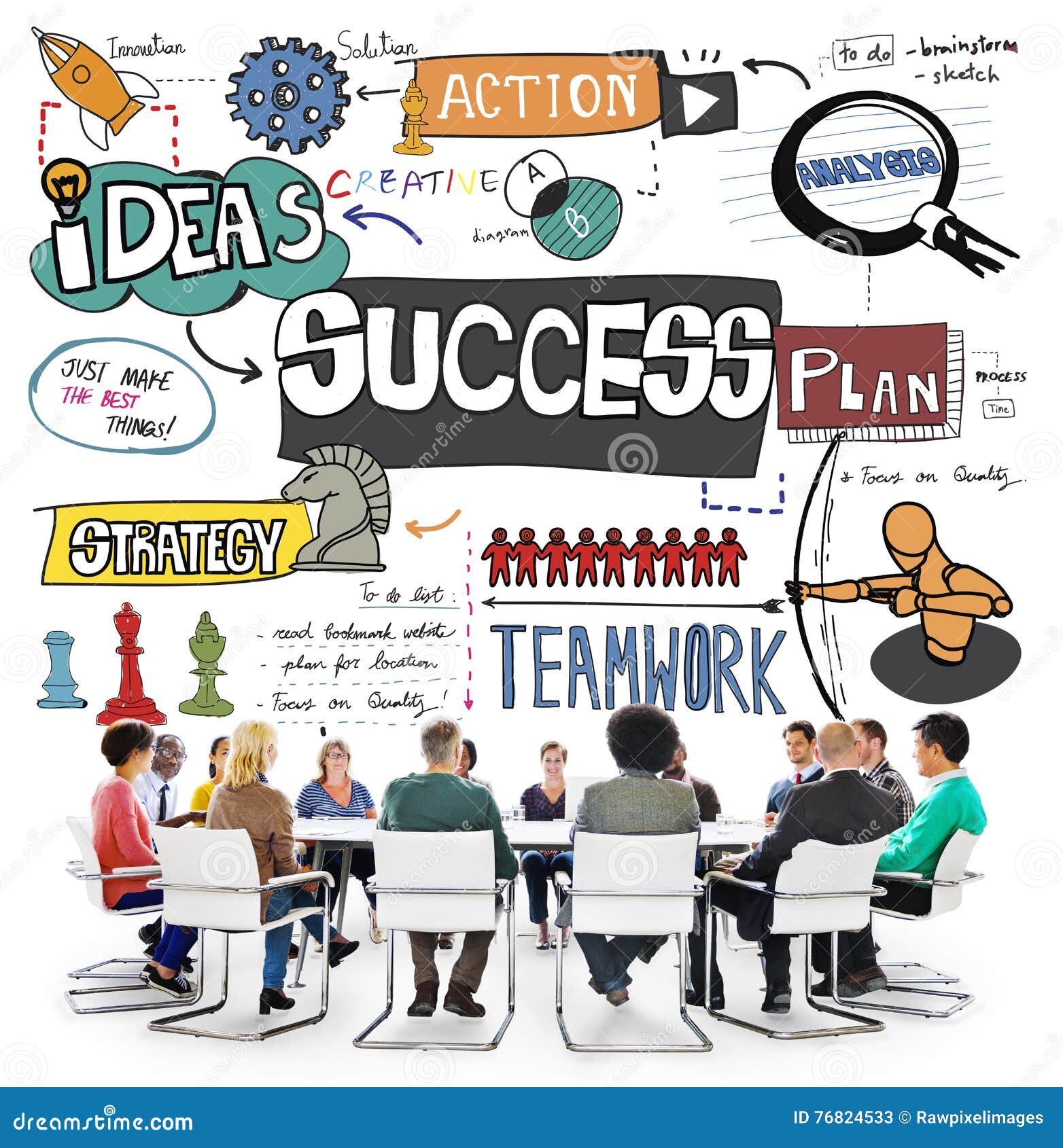 Success Improvement Achievement Goal Aim Concept Stock Image - Image of ...