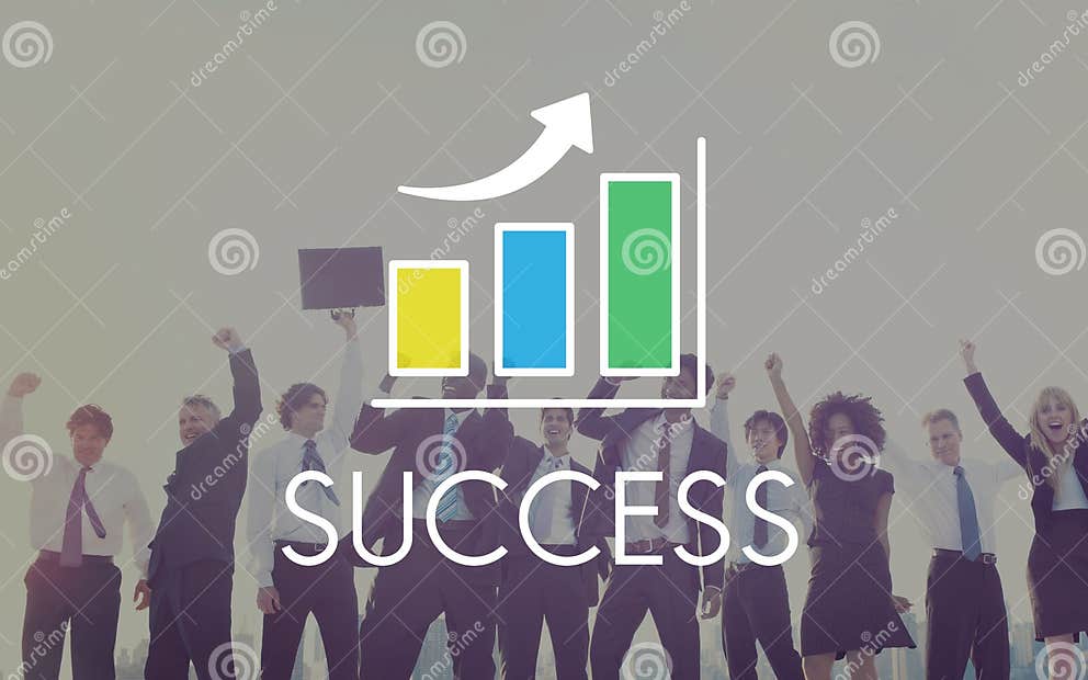 Success Increasing Bar Chart Concept Stock Illustration - Illustration ...