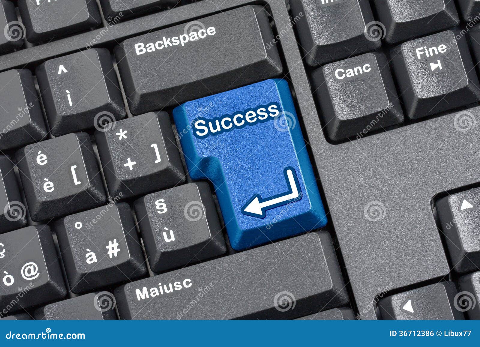 Success Key Computer Keyboard Stock Photo - Image of computer, office ...