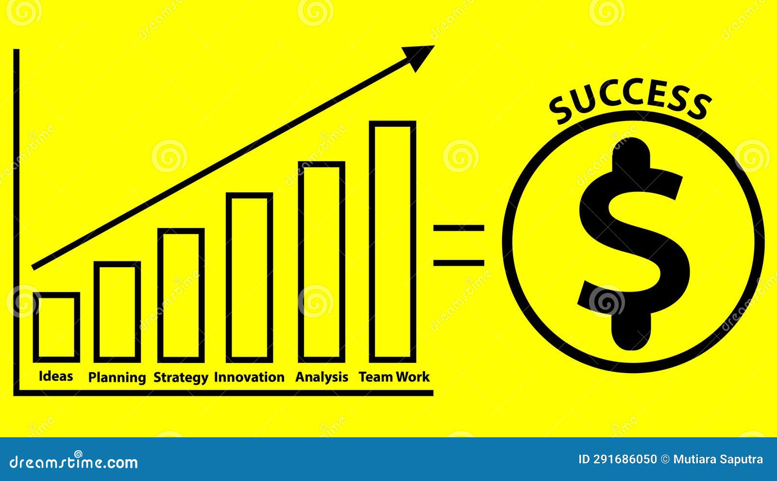 Success Key Flowchart Graph Isolated Yellow Stock Illustration ...