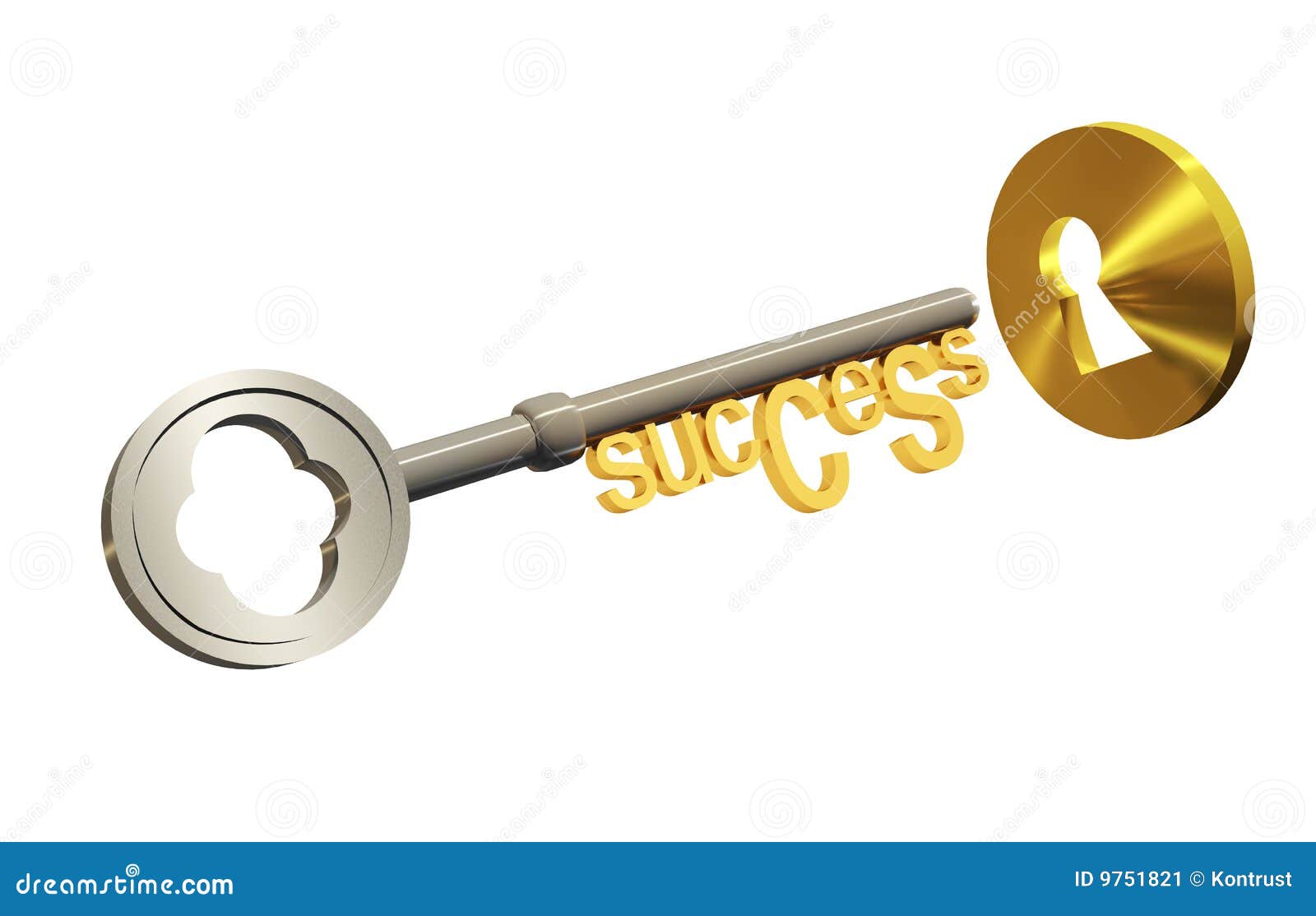 Success key and a keyhole stock illustration. Illustration of gray ...