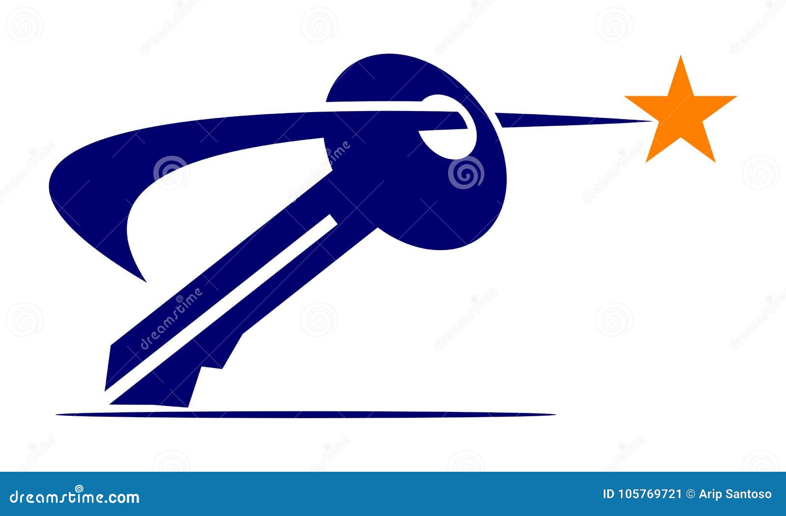 Success Key of Life stock vector. Illustration of door - 105769721